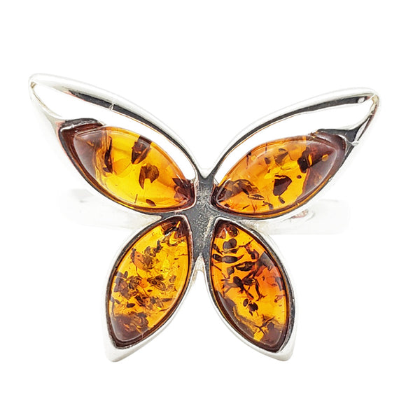 AM0279 - Cognac Amber Ring – Solvang Pebble People