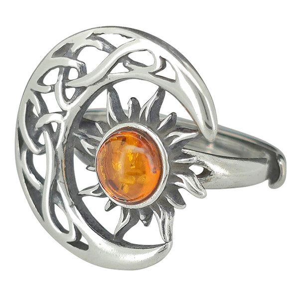 AM0295 - Cognac Amber Ring – Solvang Pebble People