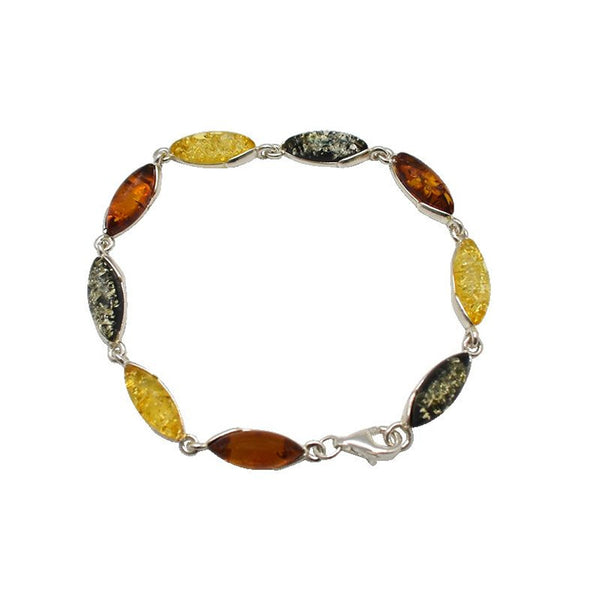 AM0305 - Multicolor Amber Bracelet – Solvang Pebble People