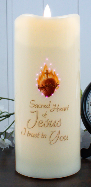 GD0108-LED CANDLE : Jesus – Solvang Pebble People