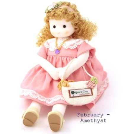 GP0185-BIRTHMONTH DOLL : FEBRUARY – Solvang Pebble People