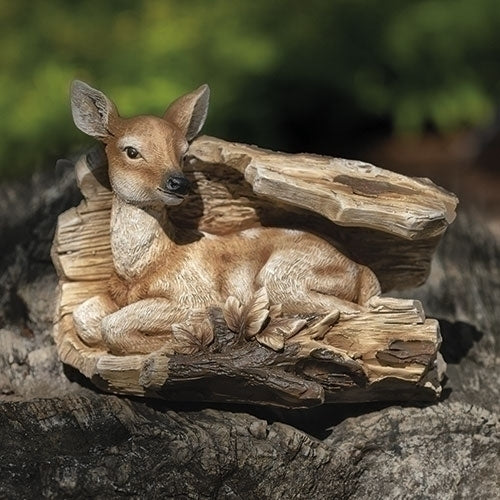 RO1339-Fawn Statue – Solvang Pebble People