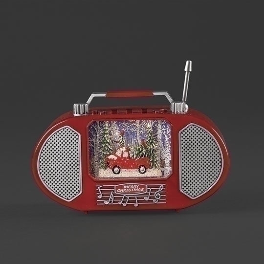 RO1374 -LED Swirl : Red Radio – Solvang Pebble People